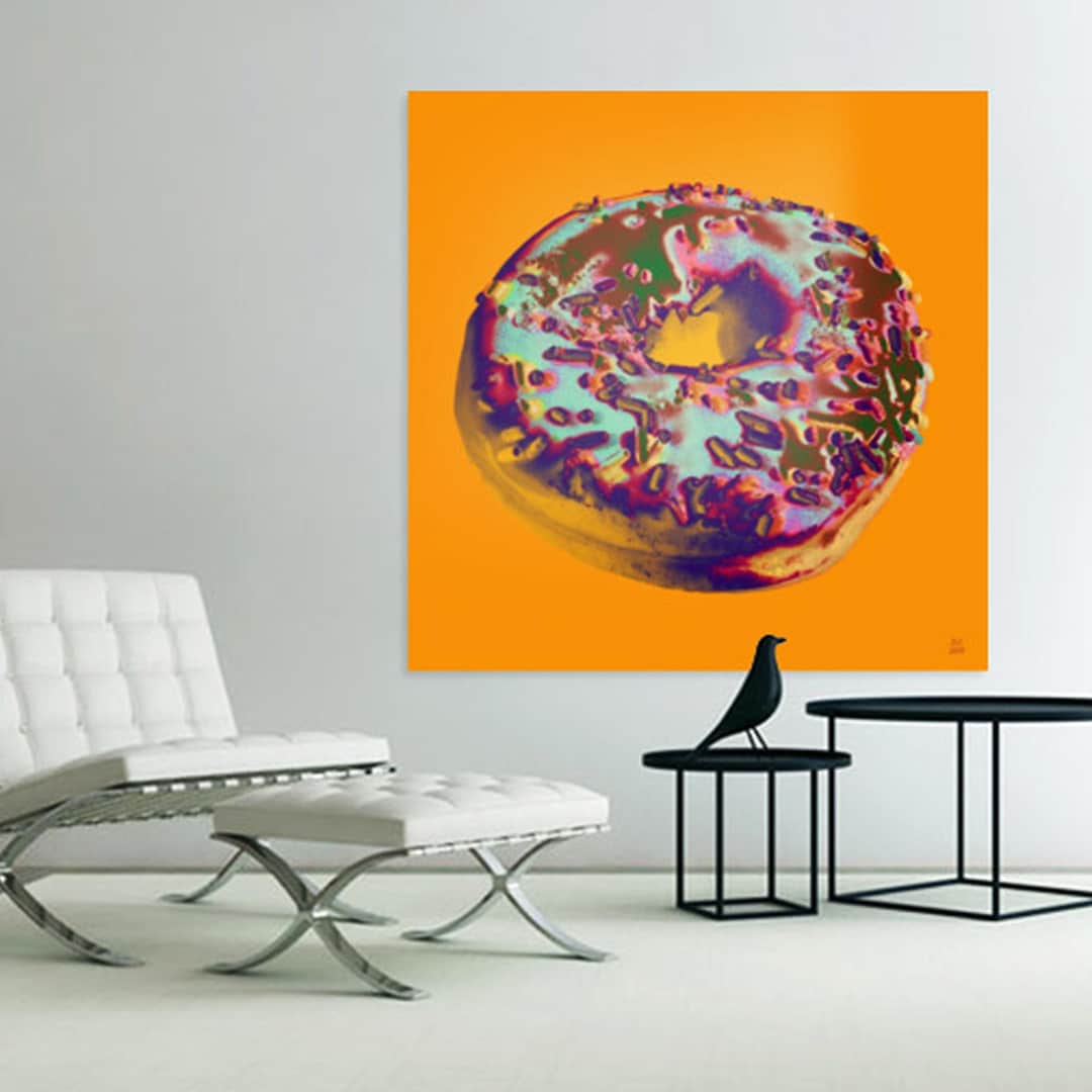 Donut Pop Art Warhol Style Print - Etsy