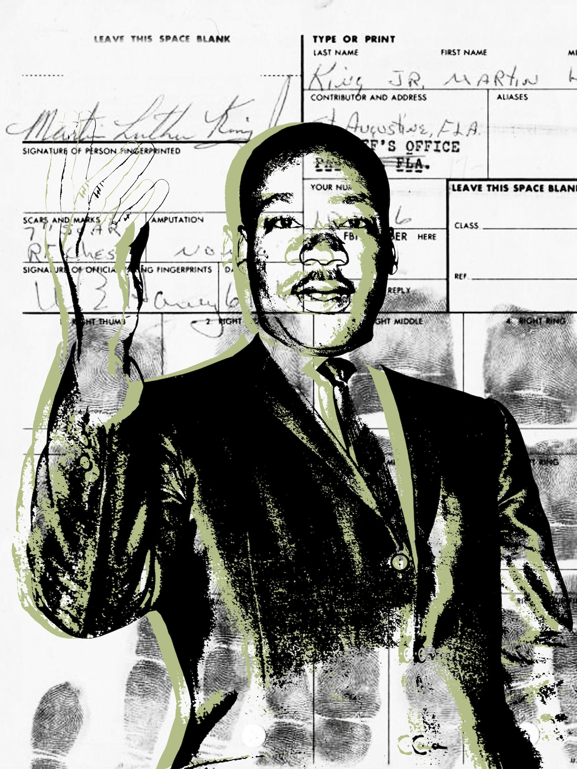 Martin Luther King MLK Pop Art Warhol Style Collage on | Etsy