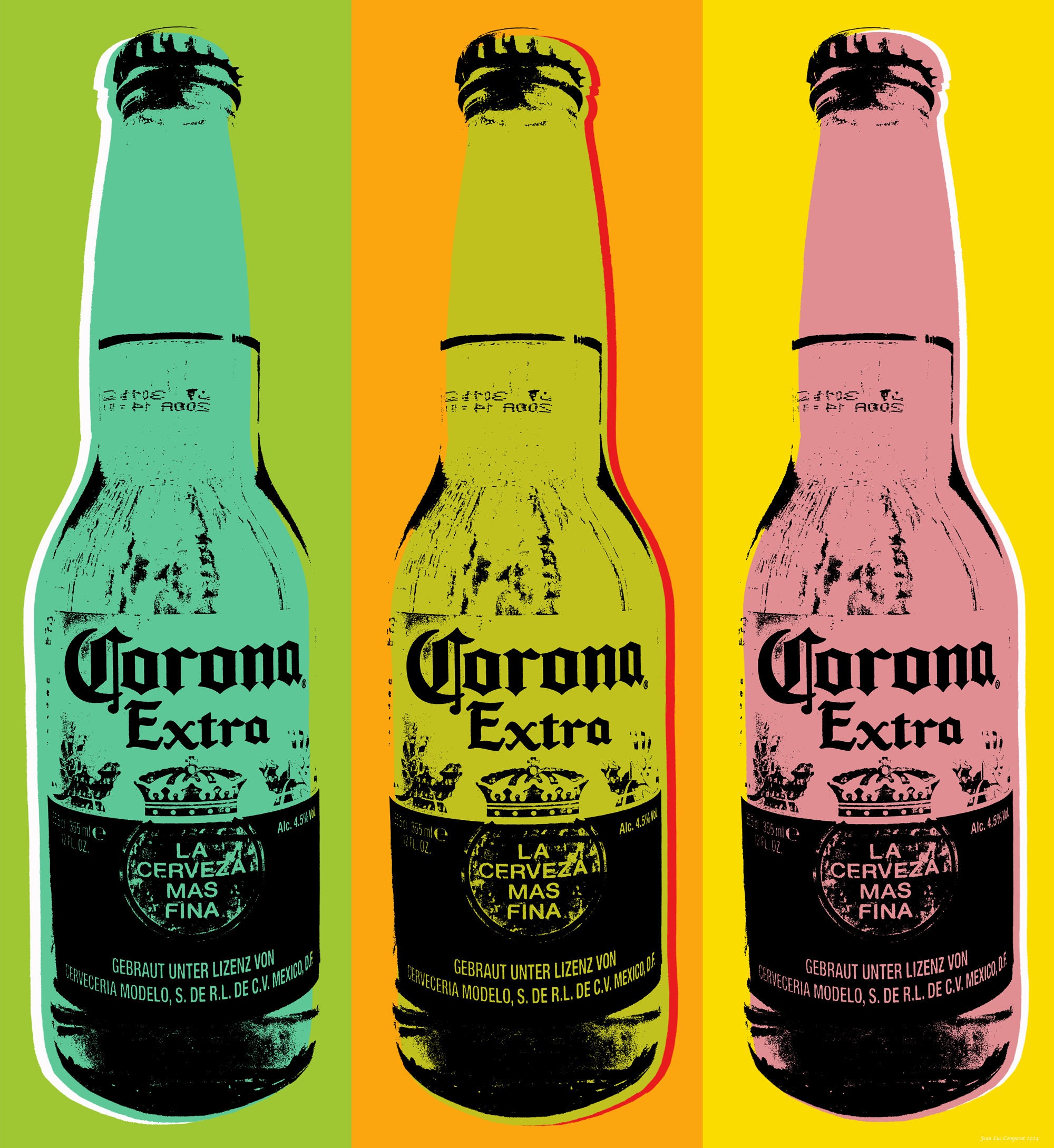 Corona Beer Pop Art Warhol Style Print - Etsy