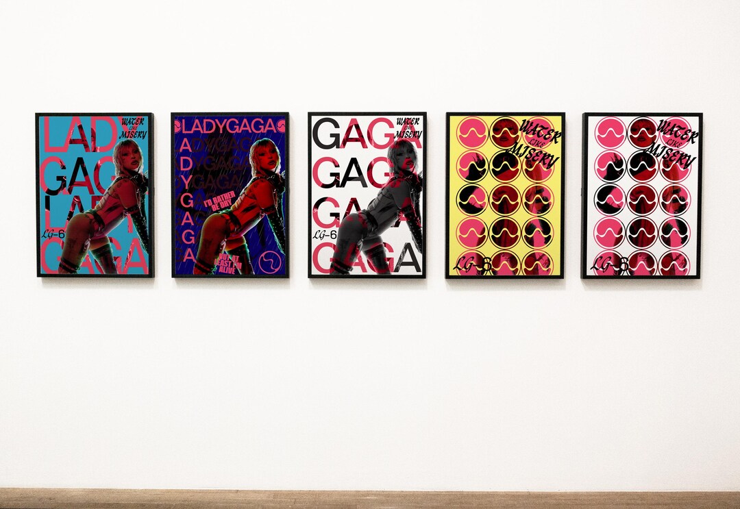 Lady Gaga Art Prints – Limited Edition Home Décor in 3 Unique Styles - Etsy