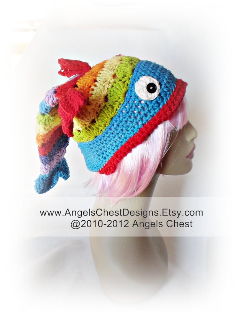FISH HAT PDF Crochet Tutorial Pattern Something is Fishy - Etsy