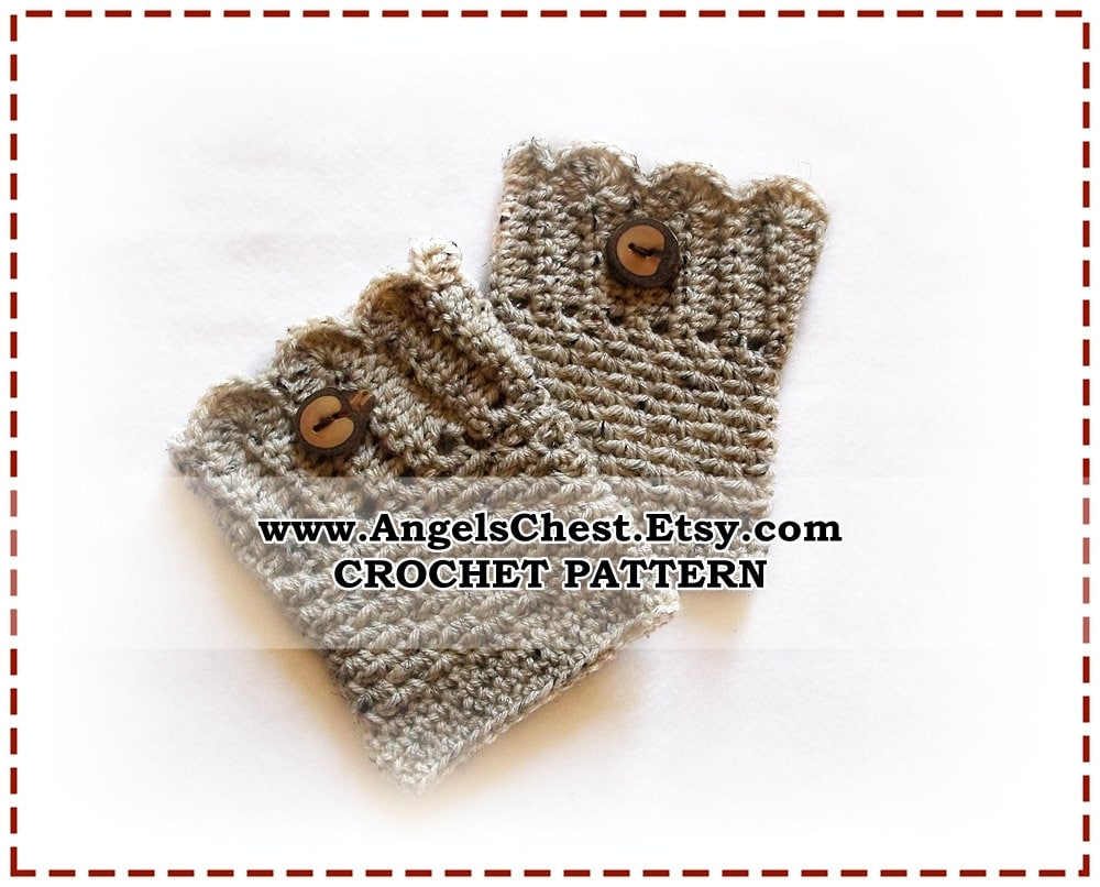 CROCHET PATTERN PDF Crocheted Boot Cuff Boot Covers Toddler to - Etsy