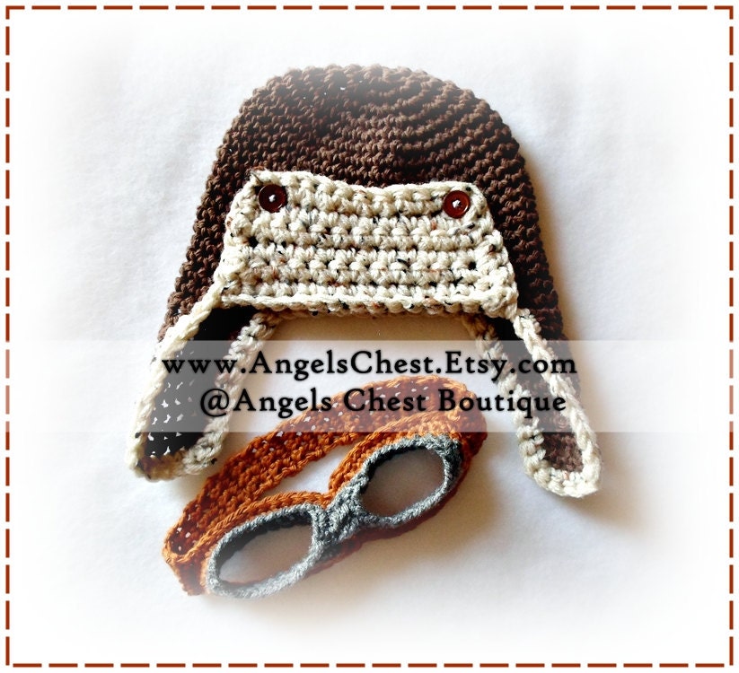 CROCHET PATTERN Aviator Pilot Hat PDF Pattern Sizes Newborn - Etsy