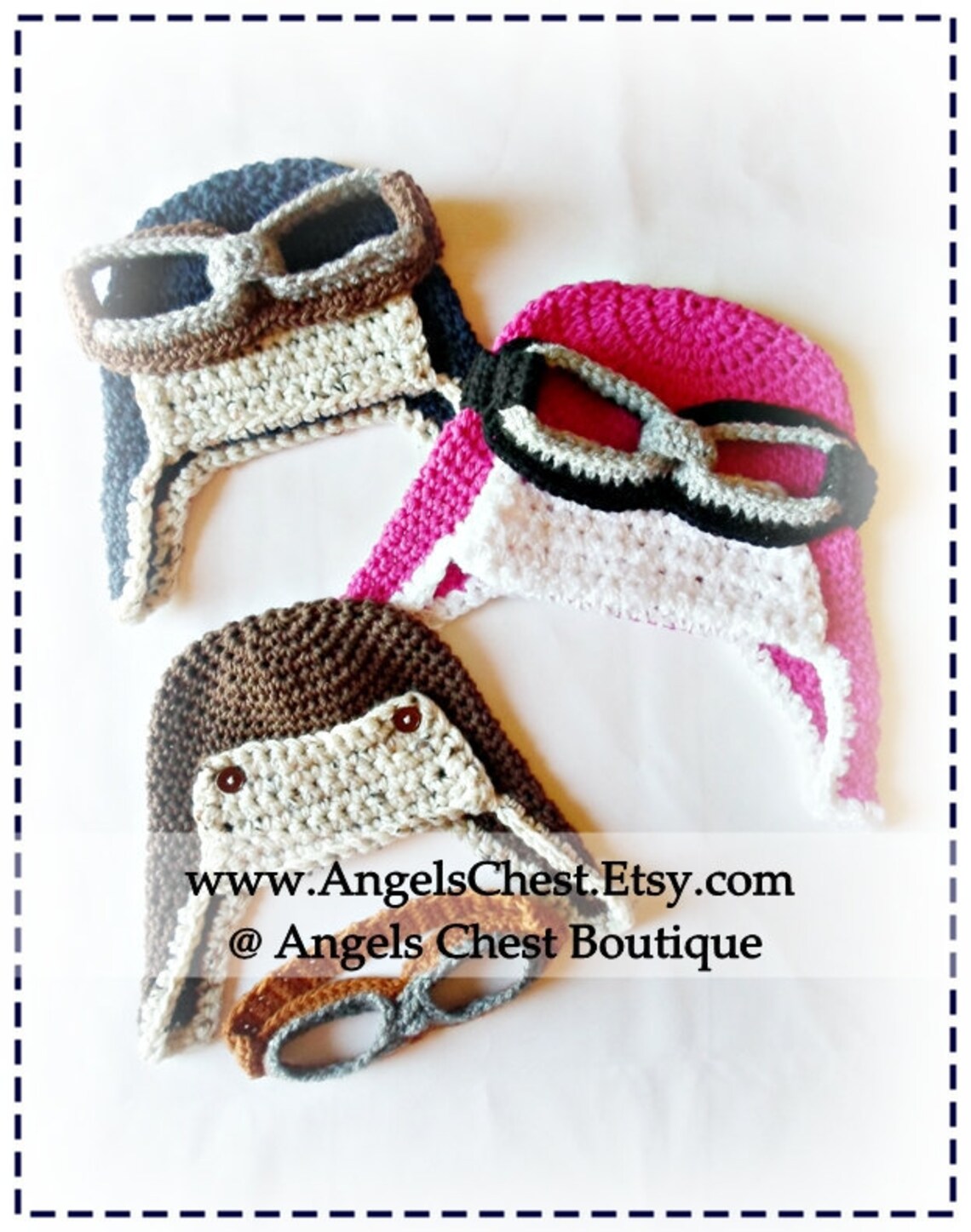 CROCHET PATTERN Aviator Pilot Hat PDF Pattern Sizes Newborn - Etsy