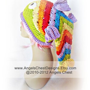 FISH HAT PDF Crochet Tutorial Pattern Something is Fishy Slouch Hat ...