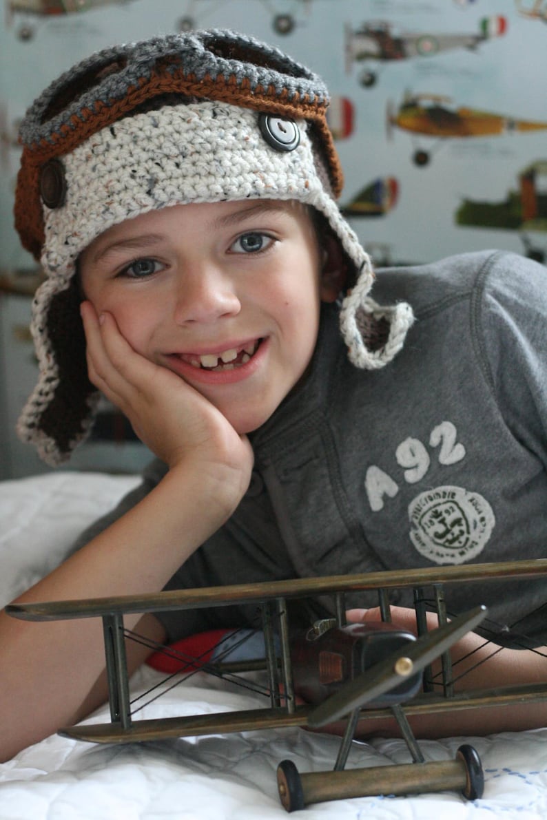 CROCHET PATTERN Aviator Pilot Hat PDF Pattern Sizes Newborn - Etsy