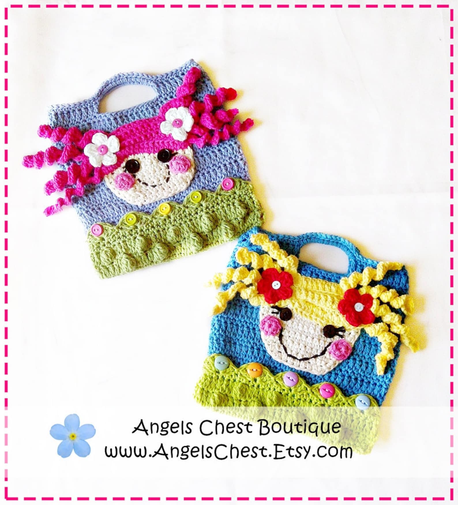 Lala Loopsy Lalaloopsy Doll Inspire Crochet Purse Bag Pattern Boutique ...