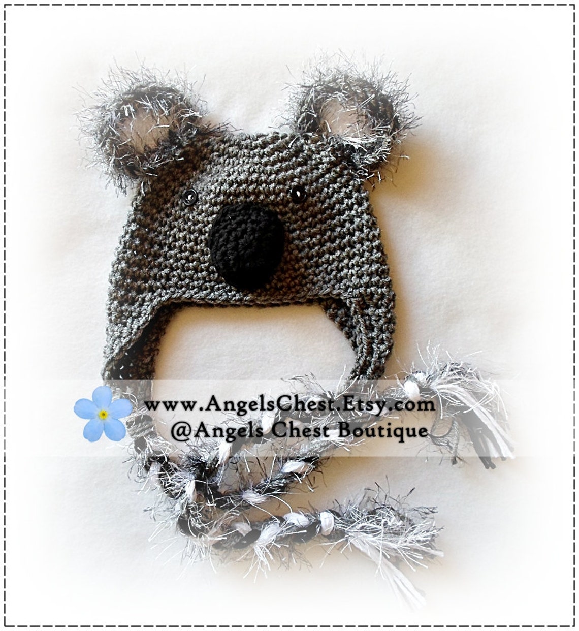 PDF PATTERN Cute Hand Crochet KOALA Bear Hat Newborn to Adult - Etsy