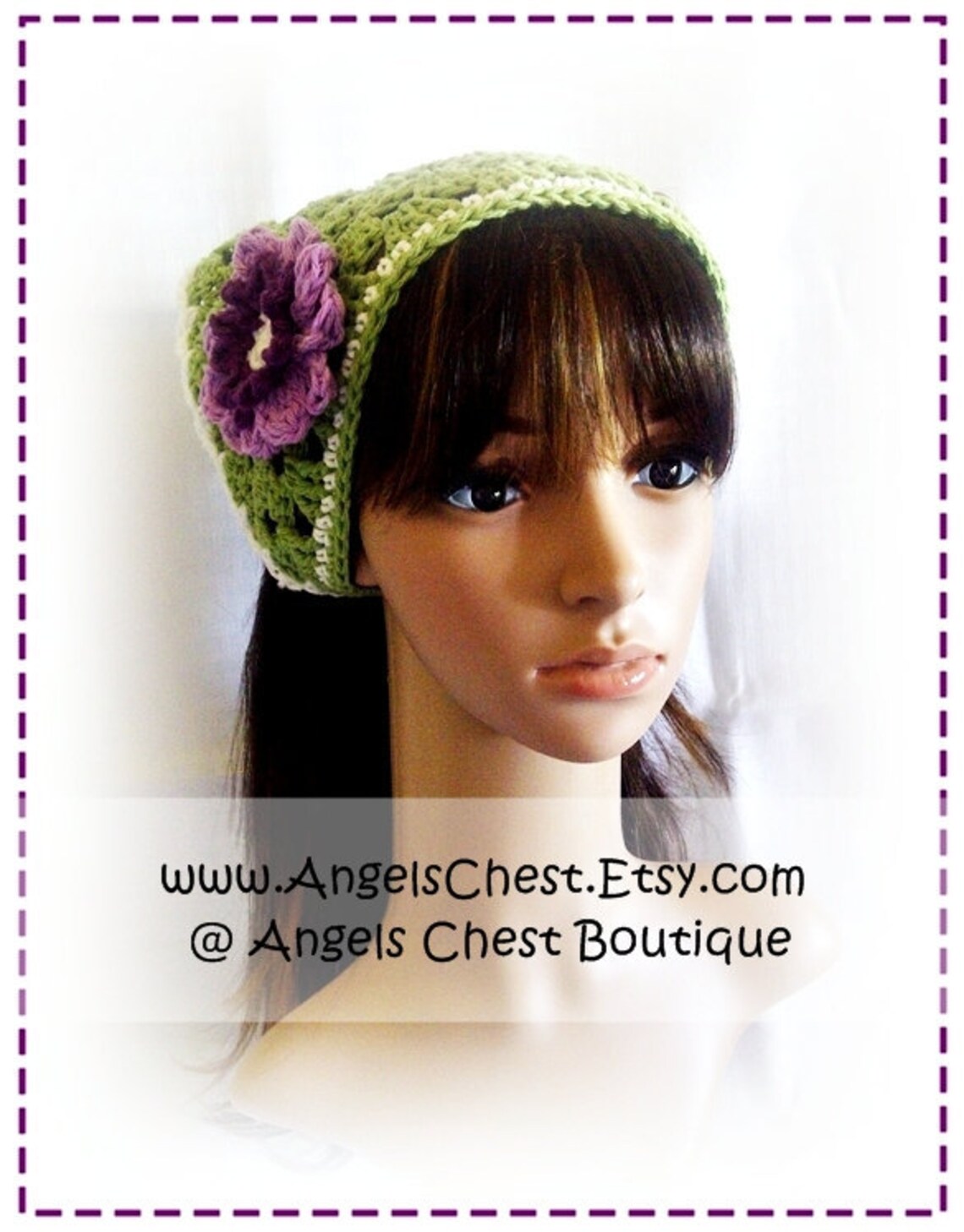 Crochet Cute Hair Kerchief Hair Accessories Spring Fashion - Etsy