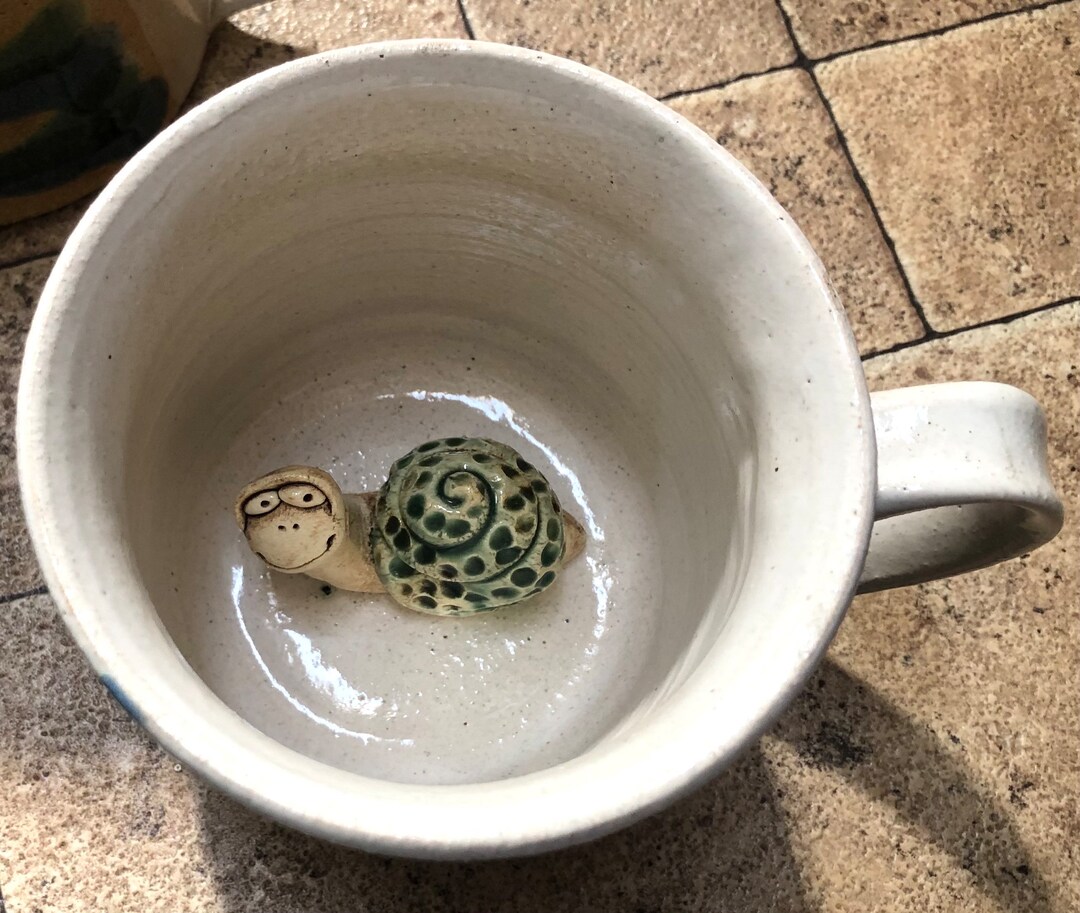 Snail Mug Stoneware Handmade - Etsy