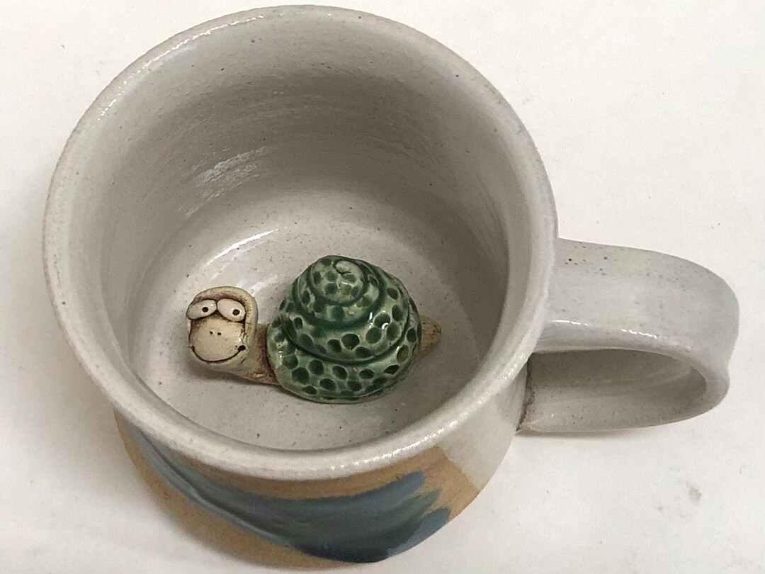 Snail Mug Stoneware Handmade - Etsy