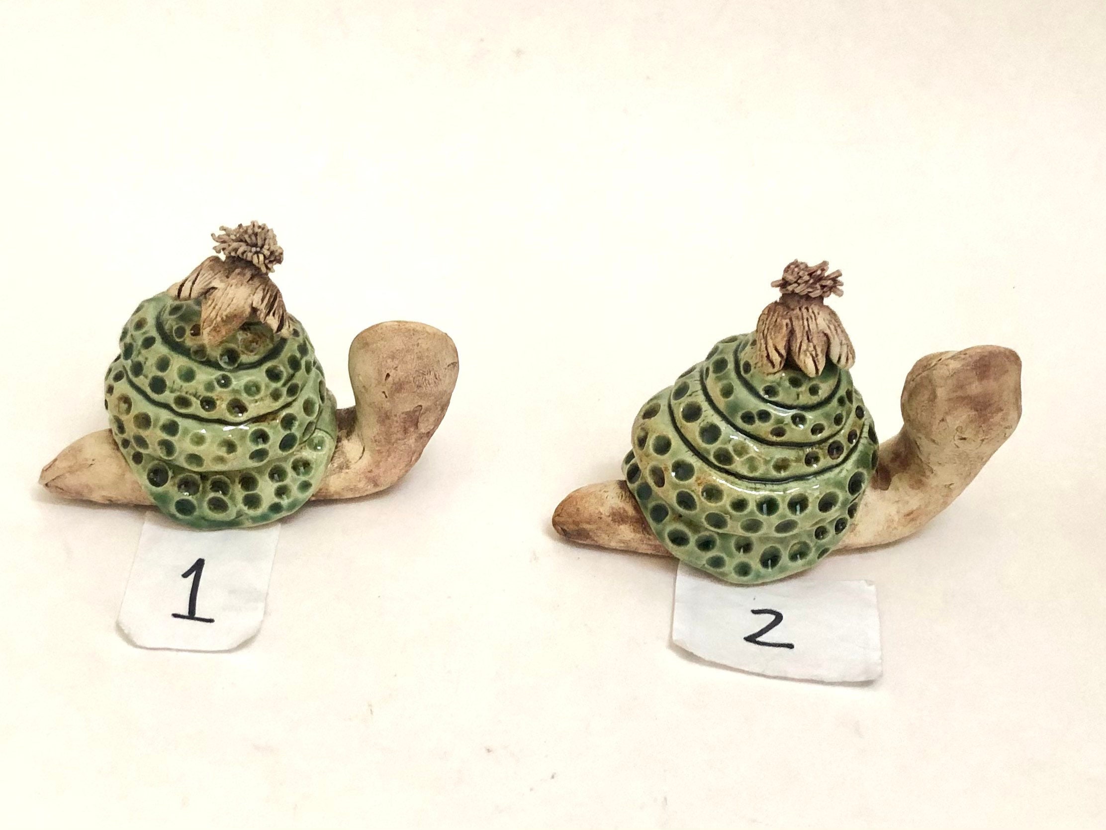 Snail with bird Handmade Stoneware | Etsy