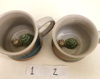 Snail Mug 16 Oz Nature Lover Gift Handmade Stoneware Coffee Mug Tea ...