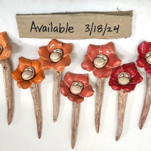 Planter Creep Medium Flower Handmade Stoneware - Etsy