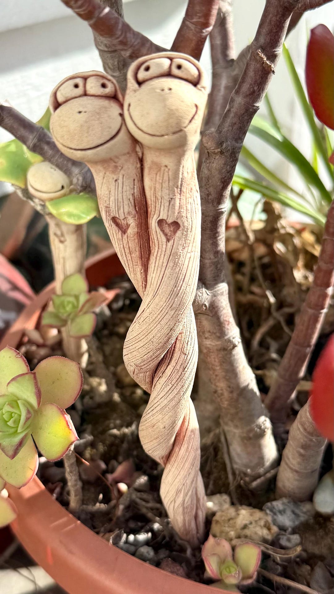 Planter Creep Medium Double Handmade Stoneware - Etsy