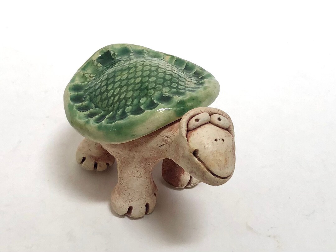Turtle Small Stoneware Handmade - Etsy