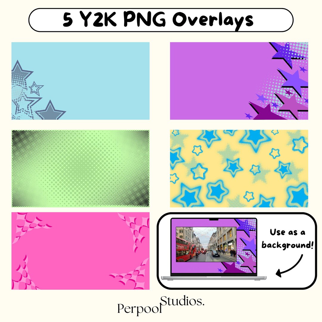 Y2K Overlay Pngs | Y2K Youtube Overlay | Youtube Overlays | Youtube ...