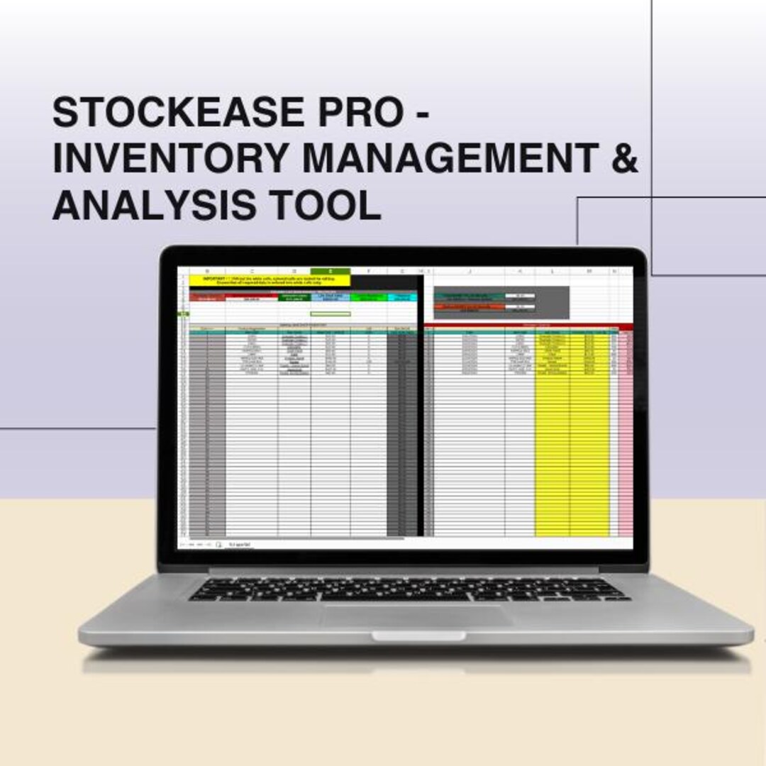 Stockease Pro - Inventory Management Spreadsheet | Stock Tracking & Analysis Tool - Etsy