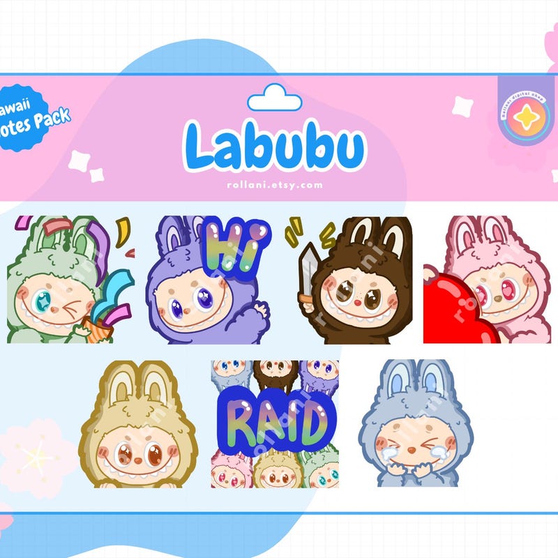 Labubu Emote for Twitch - Etsy