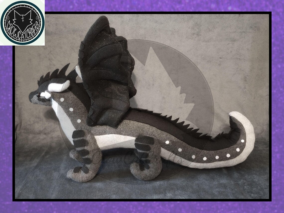 Wings of Fire Moonwatcher Plush Nightwing- Crowcatcrafts - Etsy