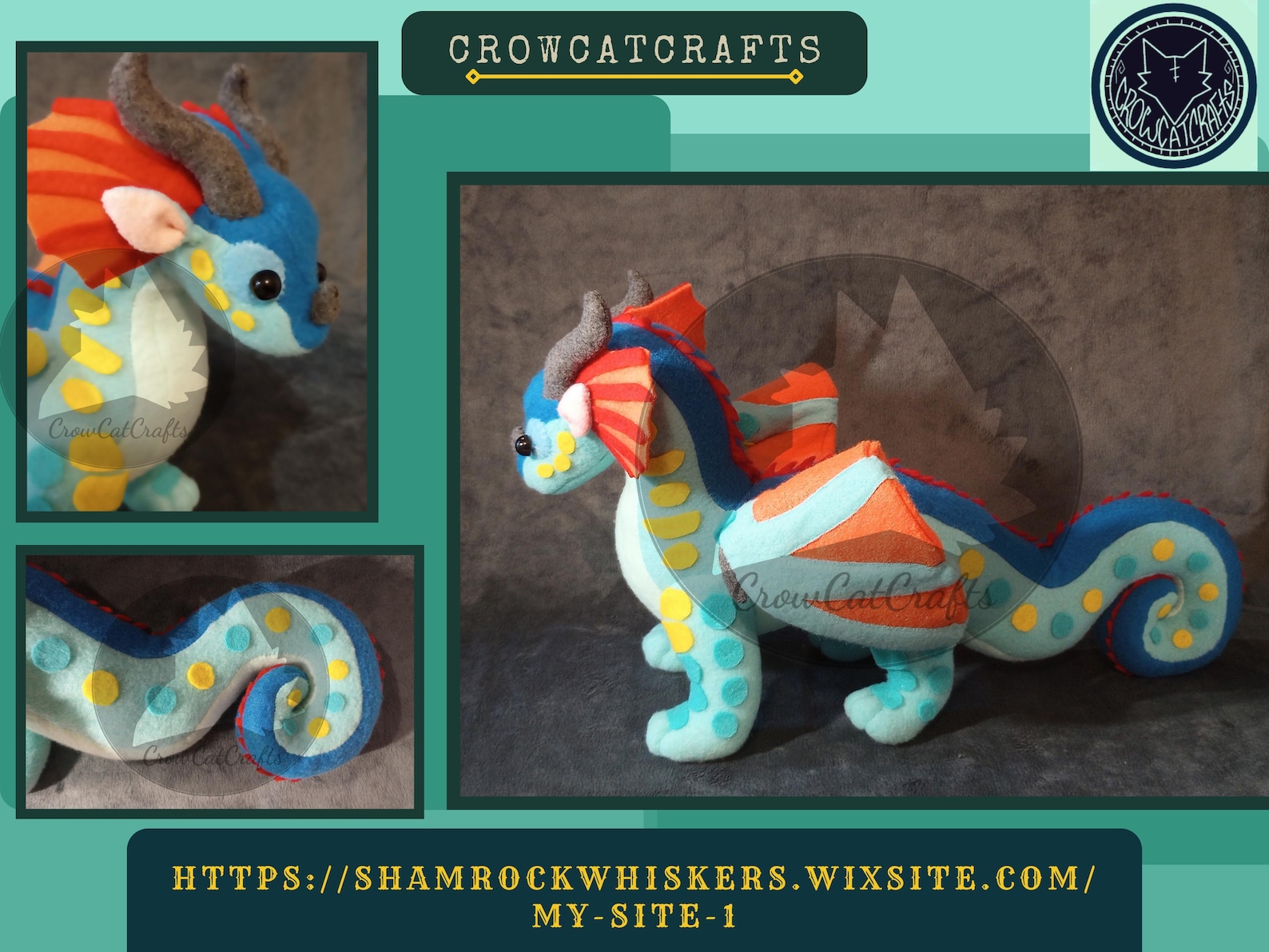 Wings of Fire Rainwing Sewing Plush Pattern- Crowcatcrafts - Etsy