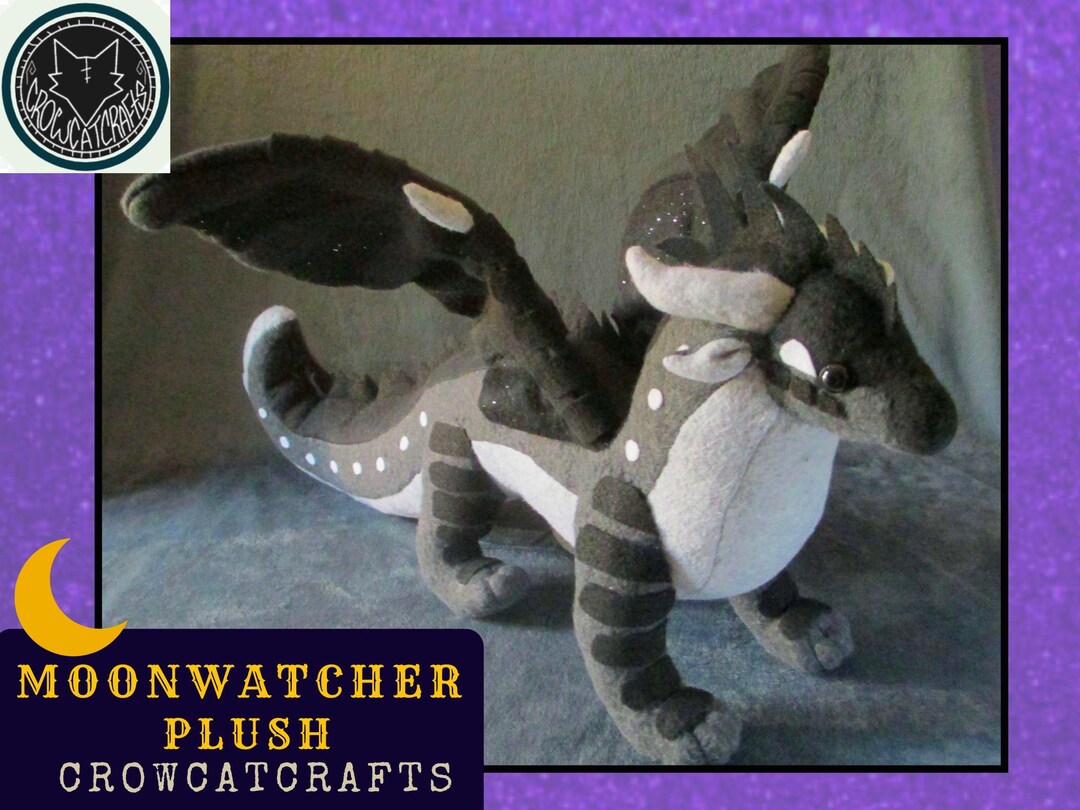 Wings of Fire Moonwatcher Plush Nightwing- Crowcatcrafts - Etsy