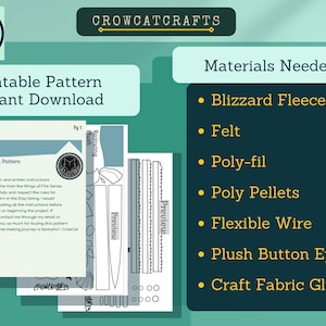 Wings of Fire Rainwing Sewing Plush Pattern- Crowcatcrafts - Etsy