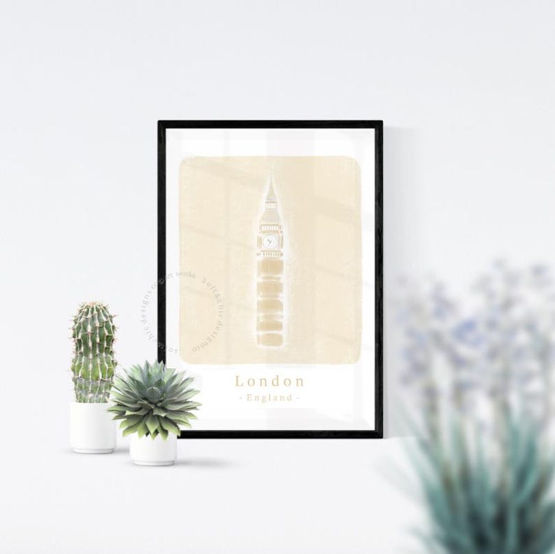 Big Ben Print, Big Ben Drawing, London England Poster, Europe Art ...