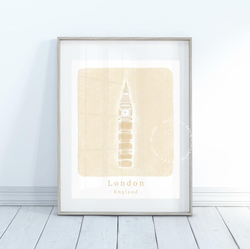 Big Ben Print, Big Ben Drawing, London England Poster, Europe Art ...
