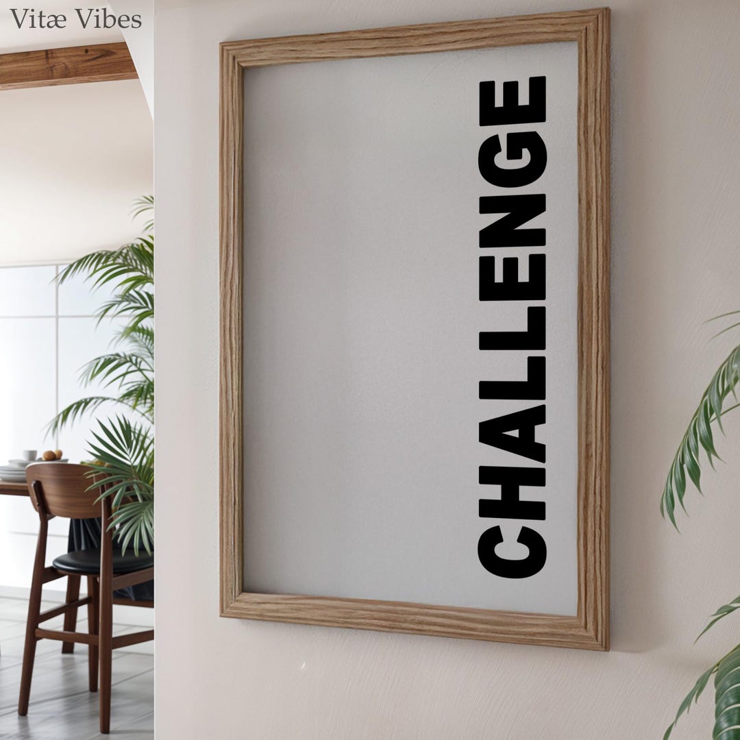 Daily Affirmation Wall Art | Self Growth Quote Poster | Minimalist ...