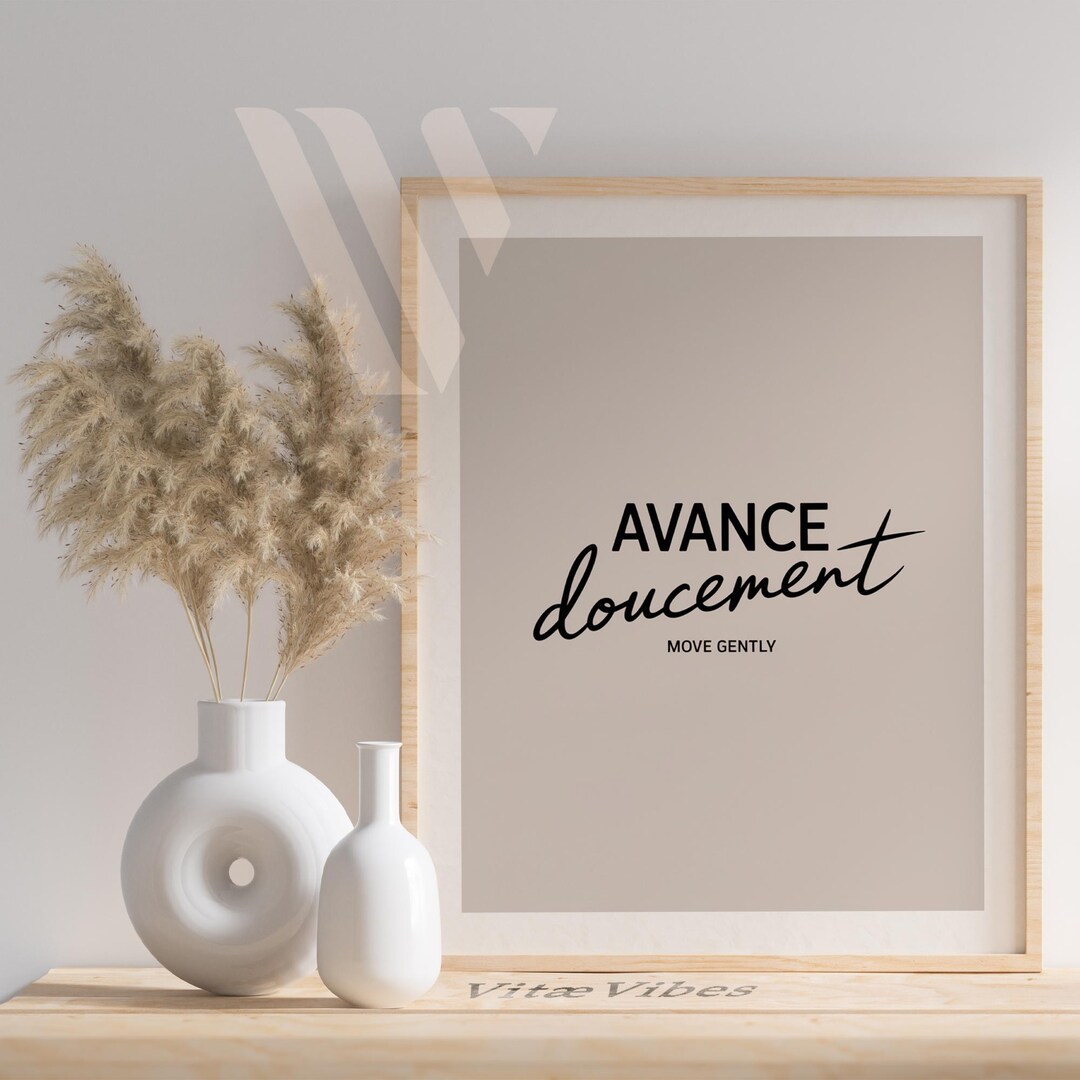 Printable French Phrase Poster, Elegant Digital Download, Aesthetic ...