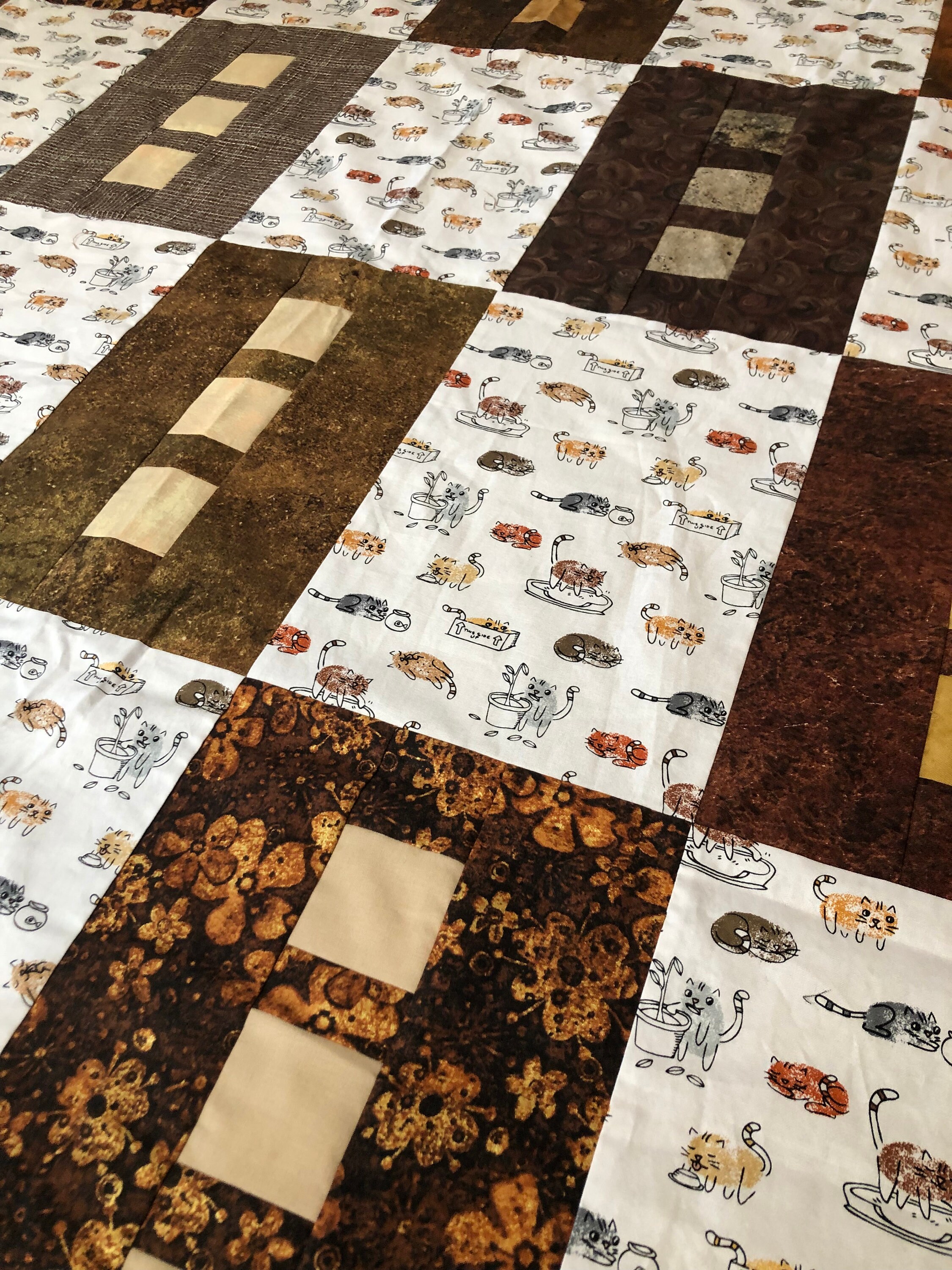 Troublesome Cats Quilt Top - Etsy