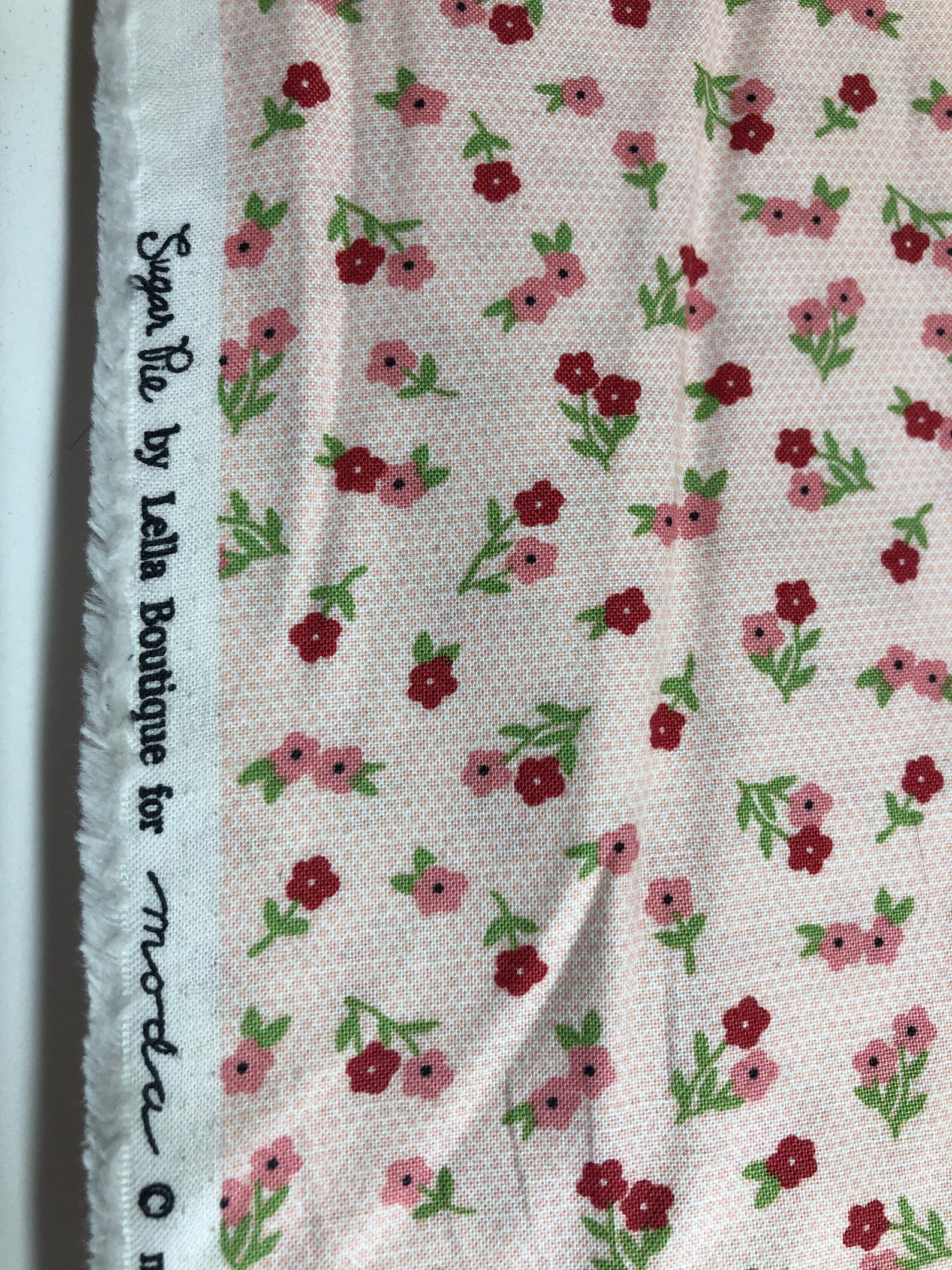 Pink Flowers Calico - Etsy