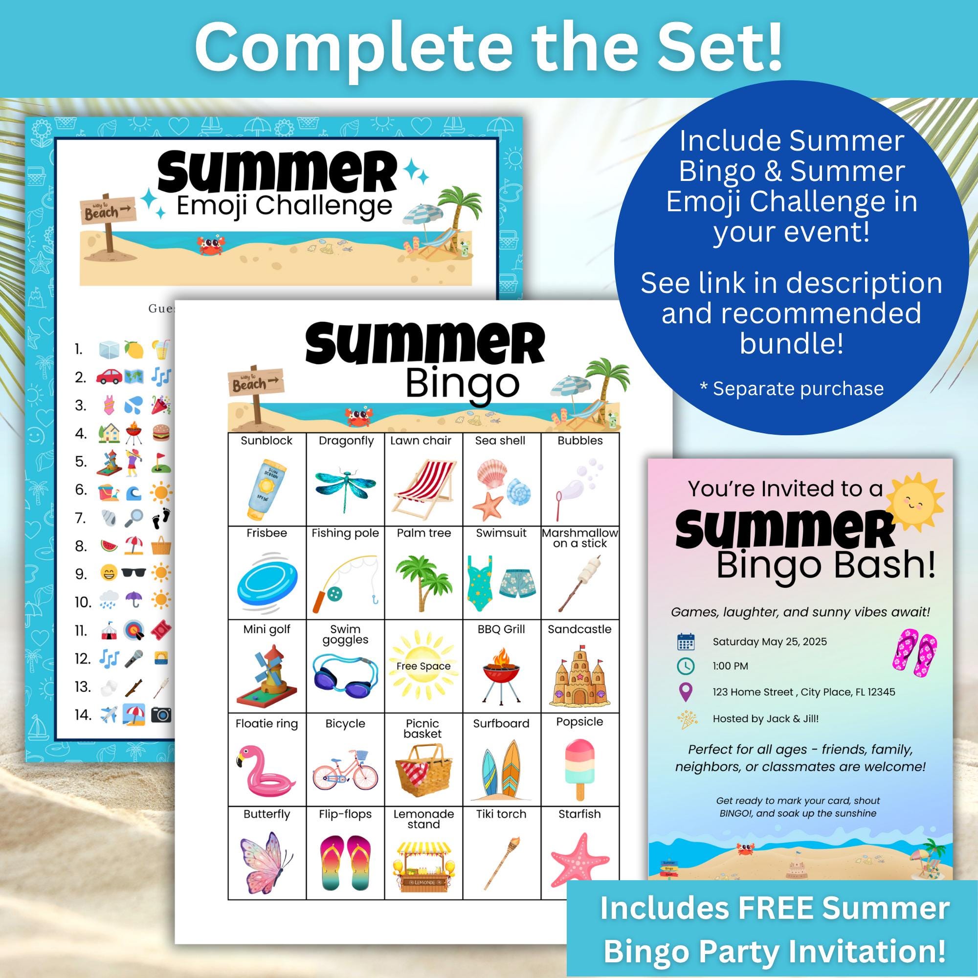 Summer Word Scramble Game Printable – Easy and Advanced Versions, PDF ...