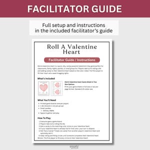 Valentine's Day Dice Game for Kids | Roll A Heart | Classroom Party ...