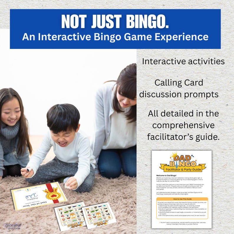 Dad Bingo - Printable Group Game for Father's Day, Birthdays, & Beyond ...