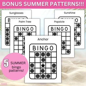 Summer Bingo Game – 30 Printable Cards for Parties, Bbqs, Classrooms ...