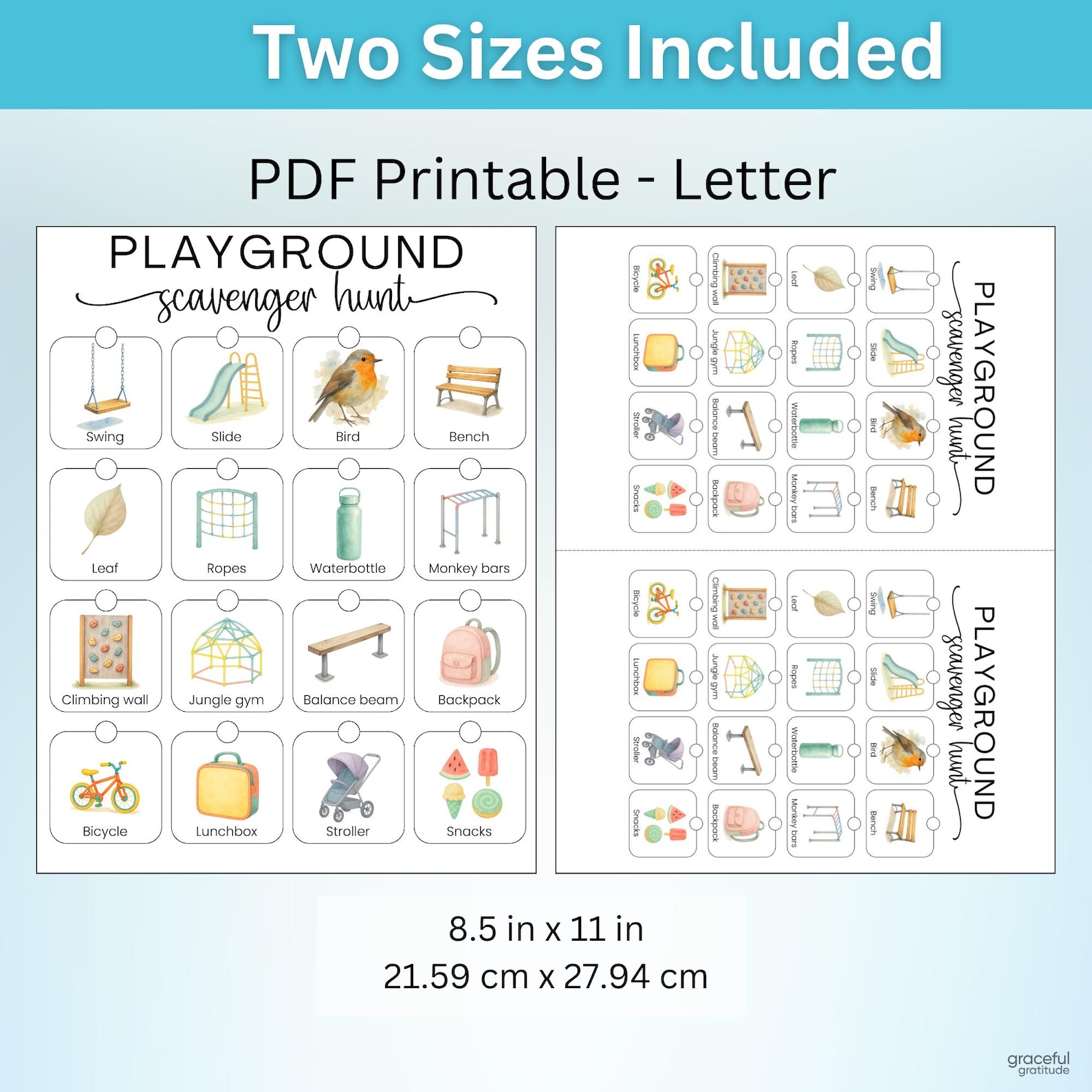 Playground Scavenger Hunt Printable | Outdoor Activity for Kids ...