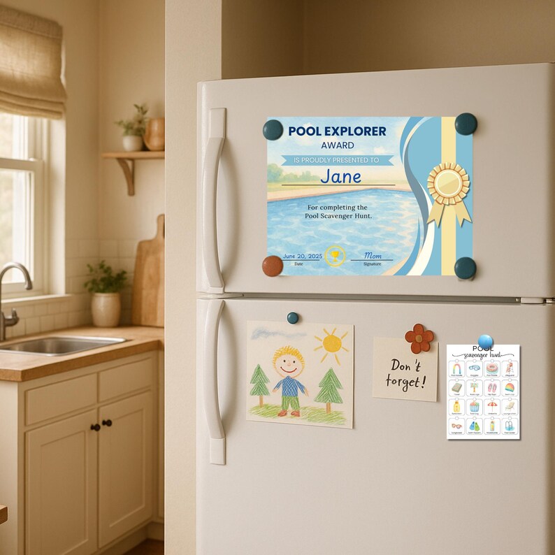 Pool Scavenger Hunt Printable – Summer Kids Activity | Pool Party Game ...