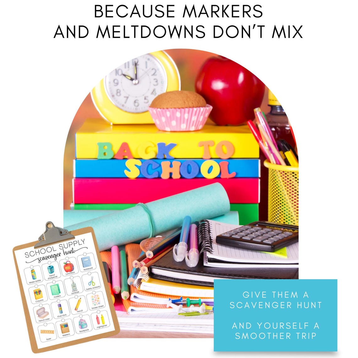 School Supply Scavenger Hunt Printable – Fun Back-to-school Activity ...