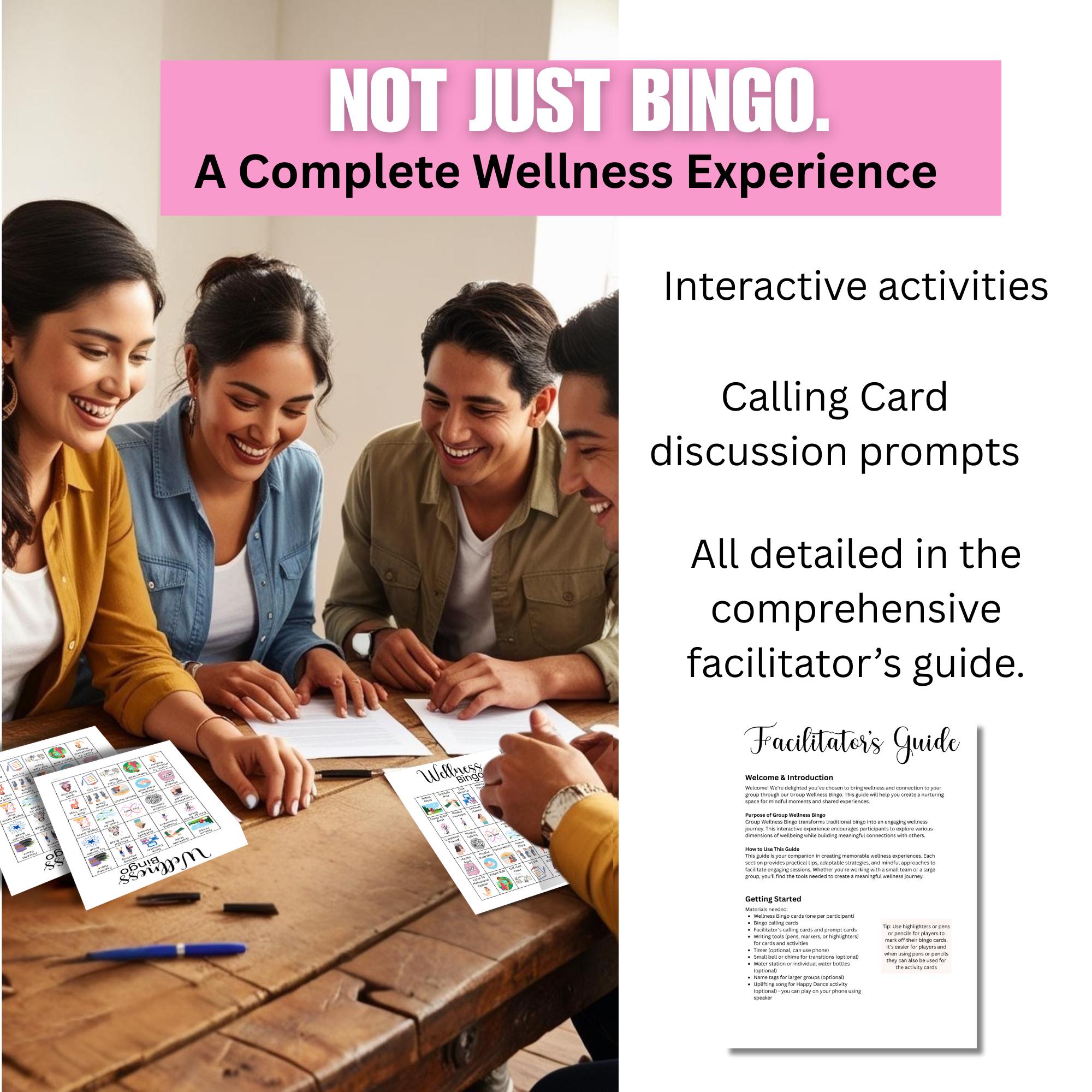 Wellness Bingo Game | Printable Mindful Group Activity for Teams ...