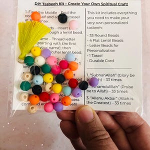 Tasbeeh DIY Kit for Kids | Ramadan Eid Gift | Ramadan Activity ...