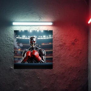 Cybernetic Boxer – Futuristic AI Robot Fighter Digital Art - Etsy