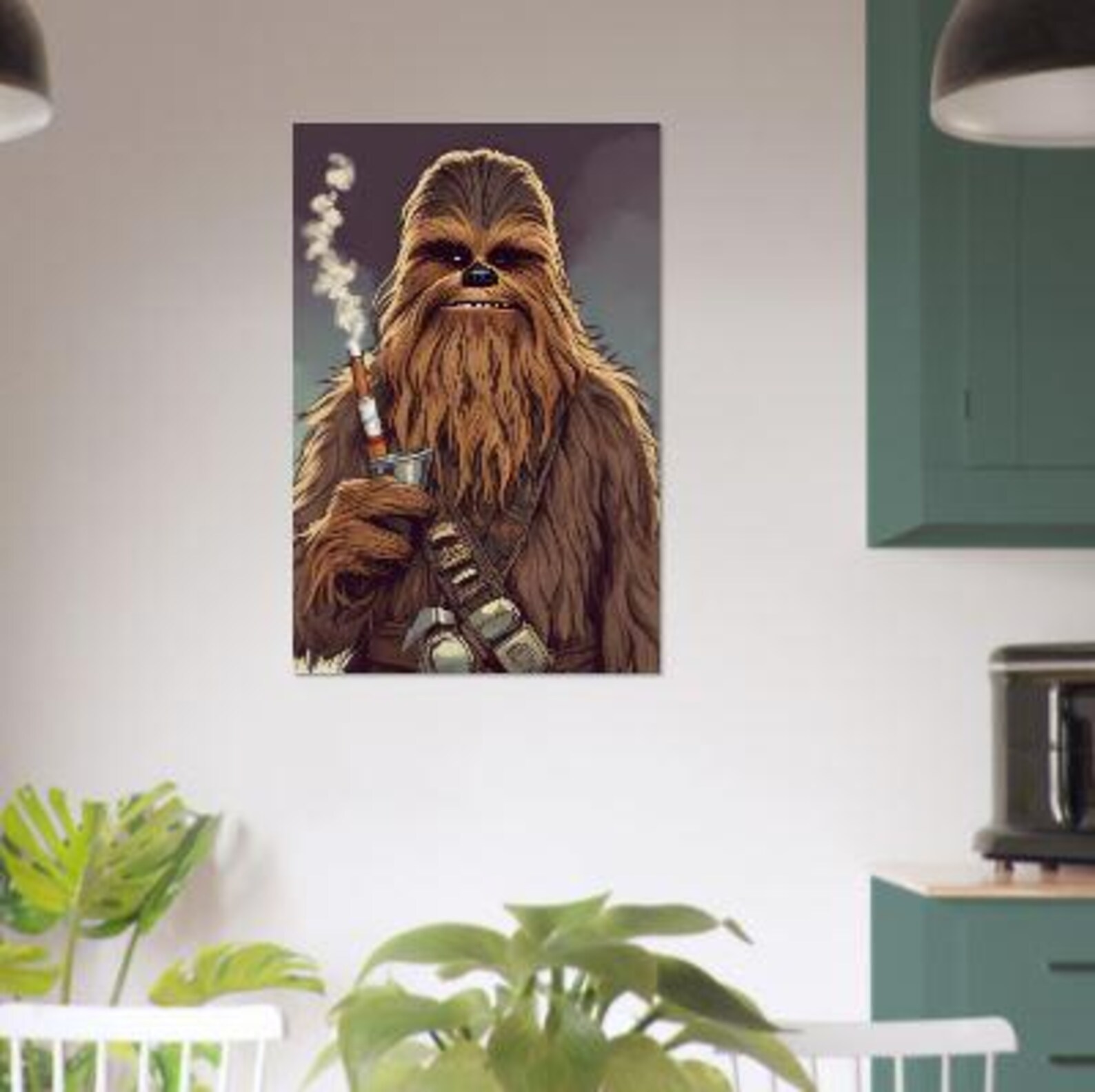 Chewy on Downtime Art Print - Relaxing Dog Artwork, Funny Pet Wall ...
