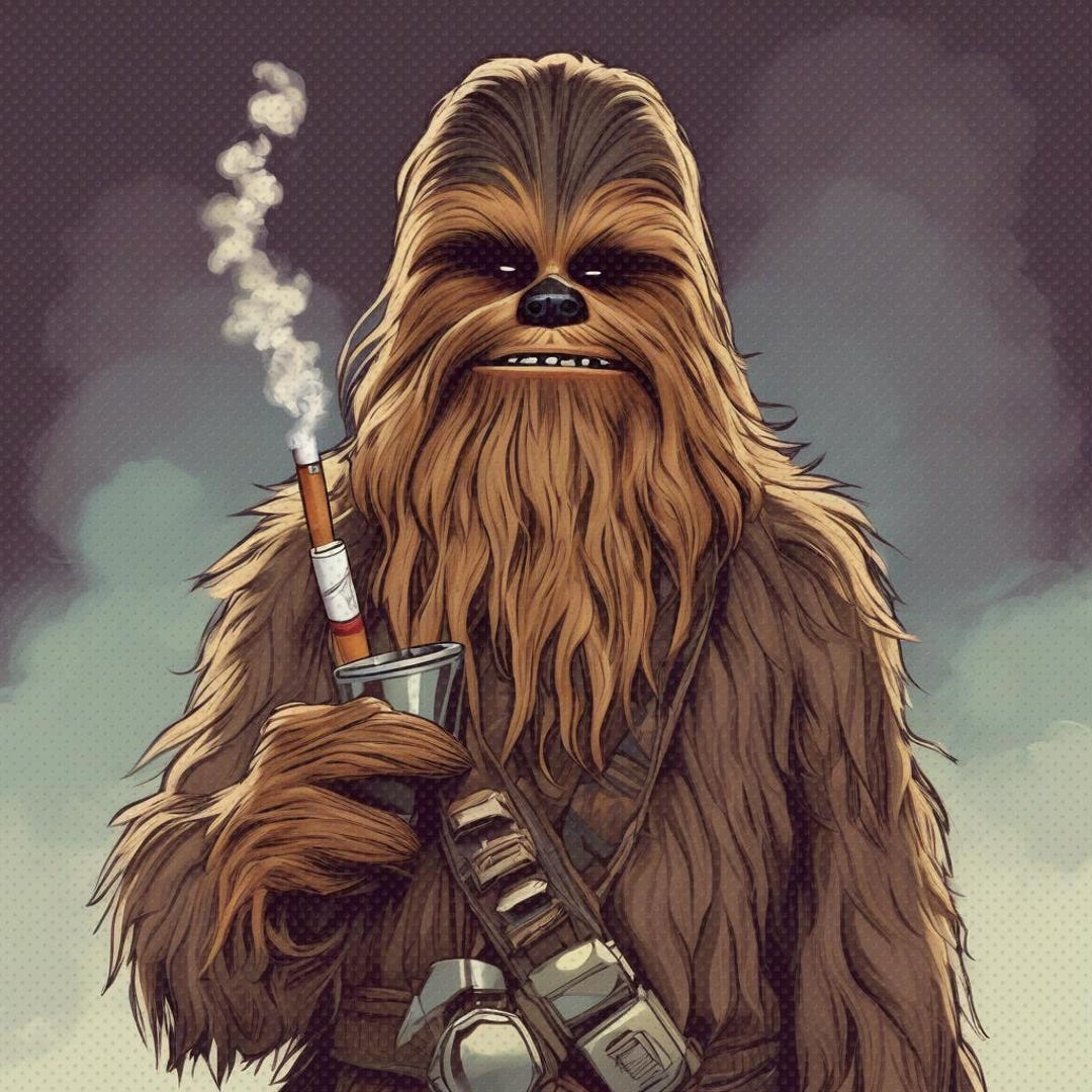 Chewy on Downtime Art Print - Relaxing Dog Artwork, Funny Pet Wall ...
