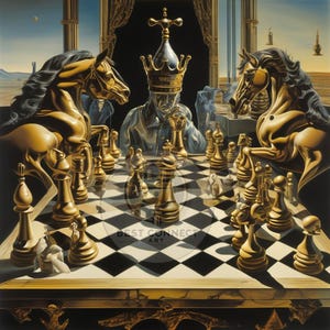 Chess Art Print - Strategic Mindset Wall Decor, Grandmaster Chess ...