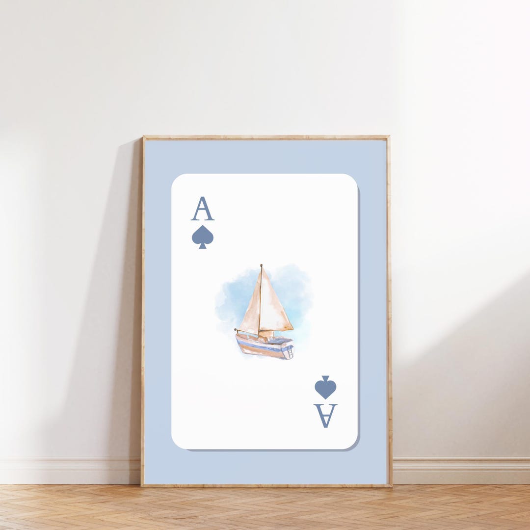 Ace of Spades Wall Decor, Room Decor, Dorm Room Wall Art, Boat Wall ...