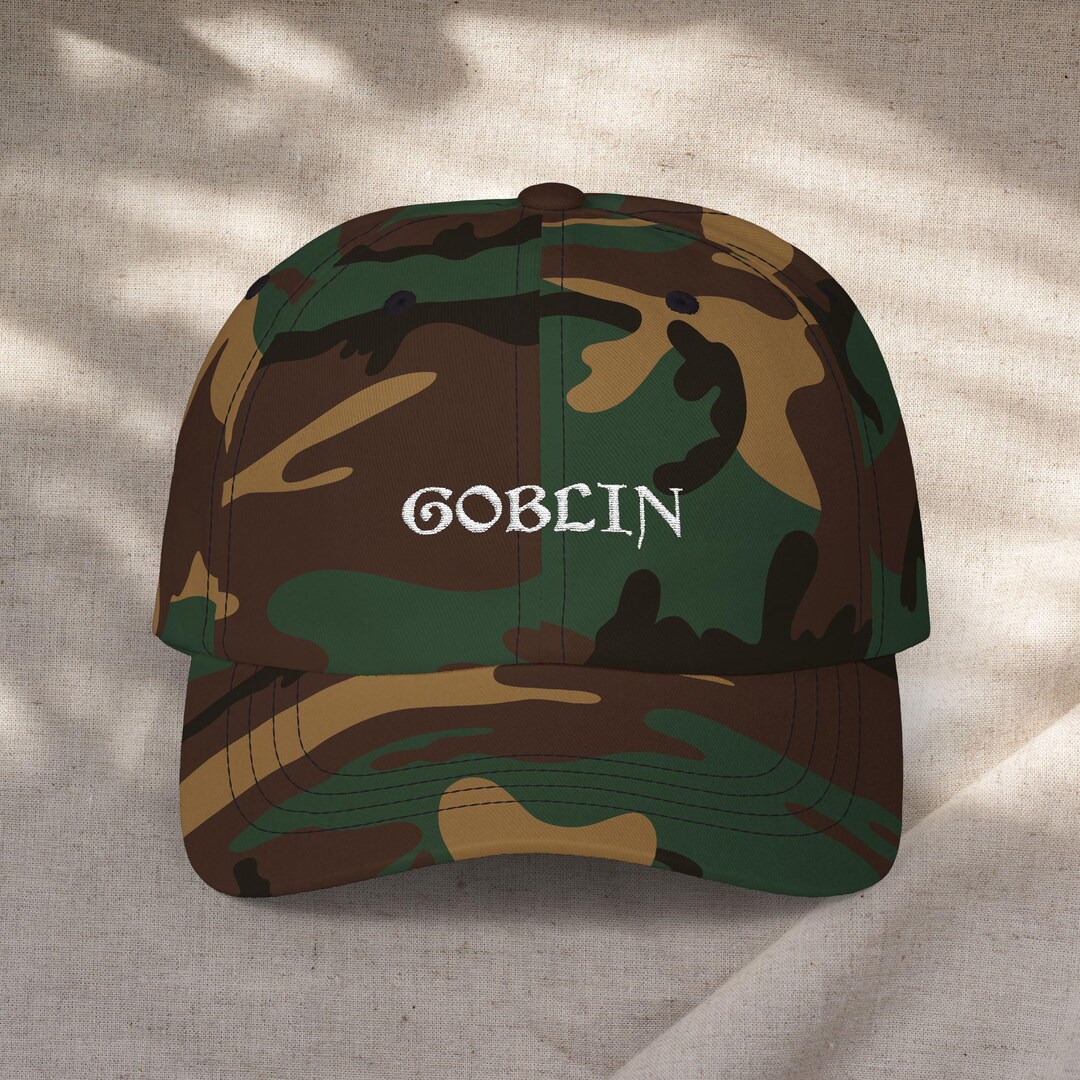 Goblin Embroidered Camo Classic Baseball Cap, Retro Outdoors Adjustable ...