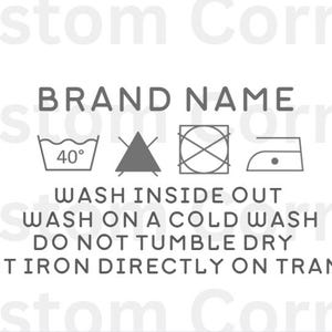 Custom DTF Neck Tag Transfers – 20 Pack, Iron-on Clothing Labels ...