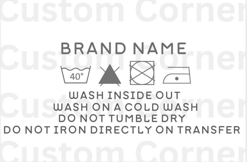 Custom DTF Neck Tag Transfers – 20 Pack, Iron-on Clothing Labels ...